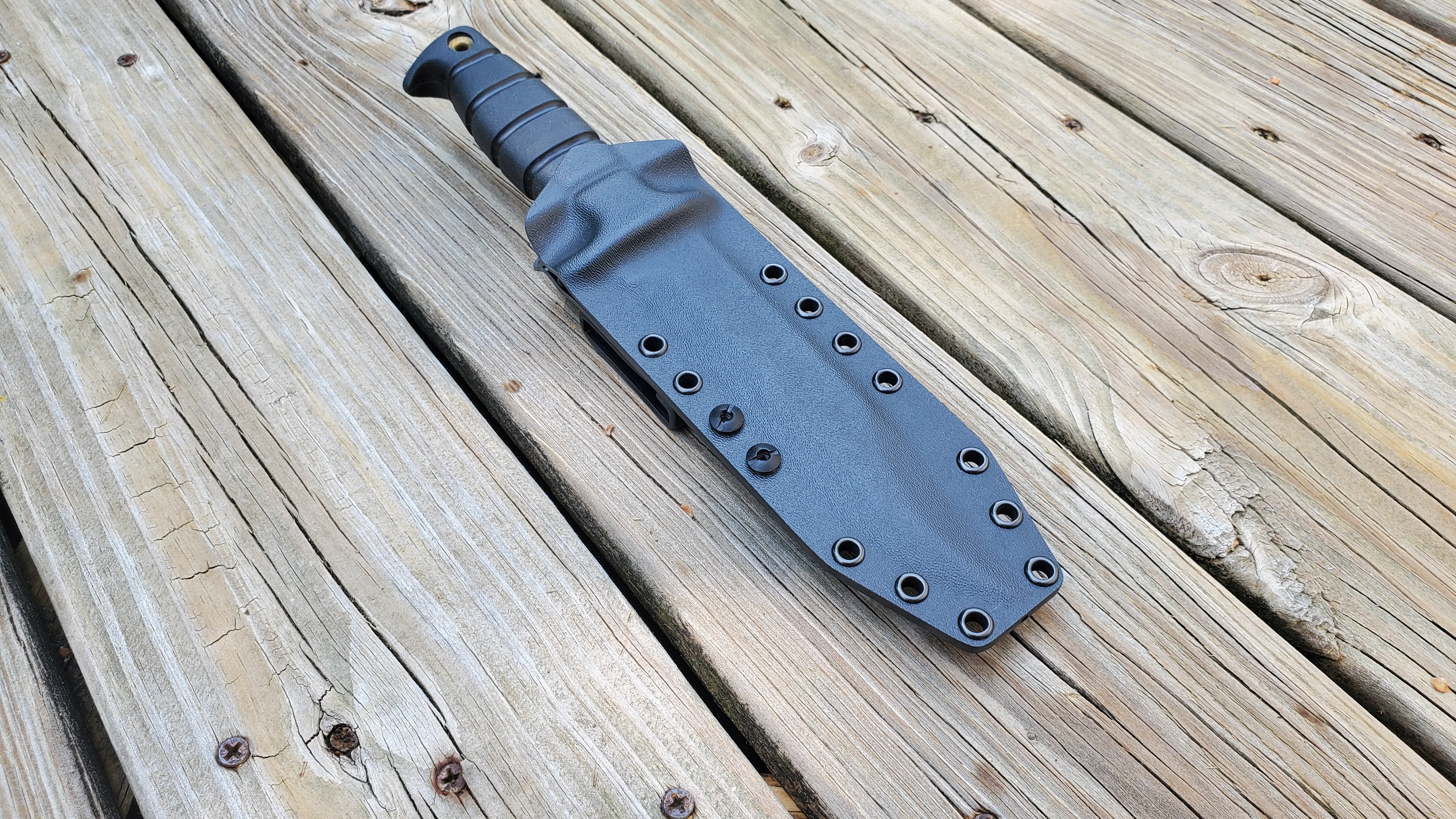 ONTARIO KNIFE COMPANY SPEC PLUS "SP1-95" KNIFE KYDEX sheath pancake w/