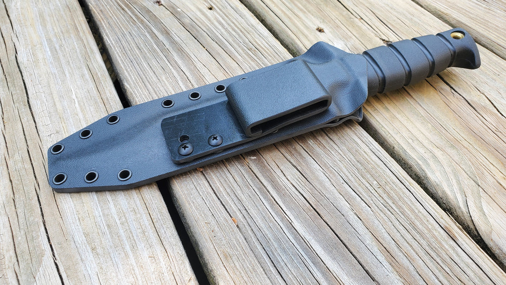 ONTARIO KNIFE COMPANY SPEC PLUS "SP1-95" KNIFE KYDEX sheath pancake w/