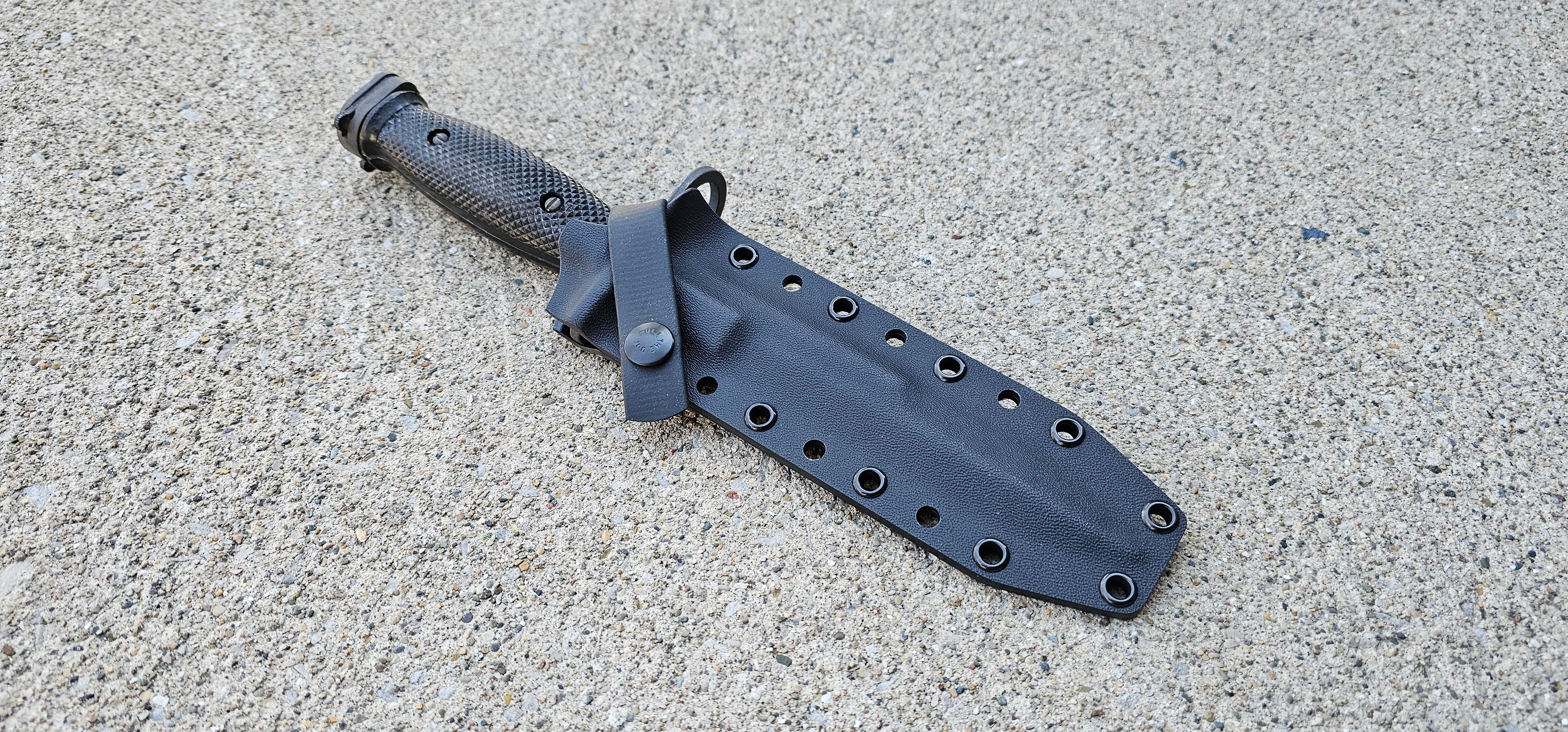M7 Bayonet Custom Kydex Sheath, 550 Mil-Spec Paracord, Cross Guard Str
