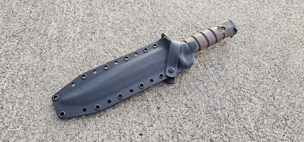 ONTARIO MARINE OKC-3S Bayonet Custom Kydex Sheath w/ Cross Guard Strap
