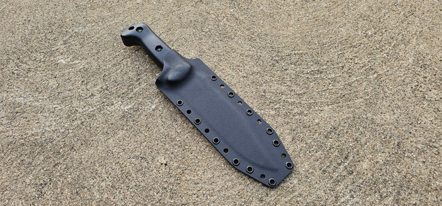 KA-BAR "BK-7" knife, Pancake Style Sheath 2.0, Optional belt attachmen