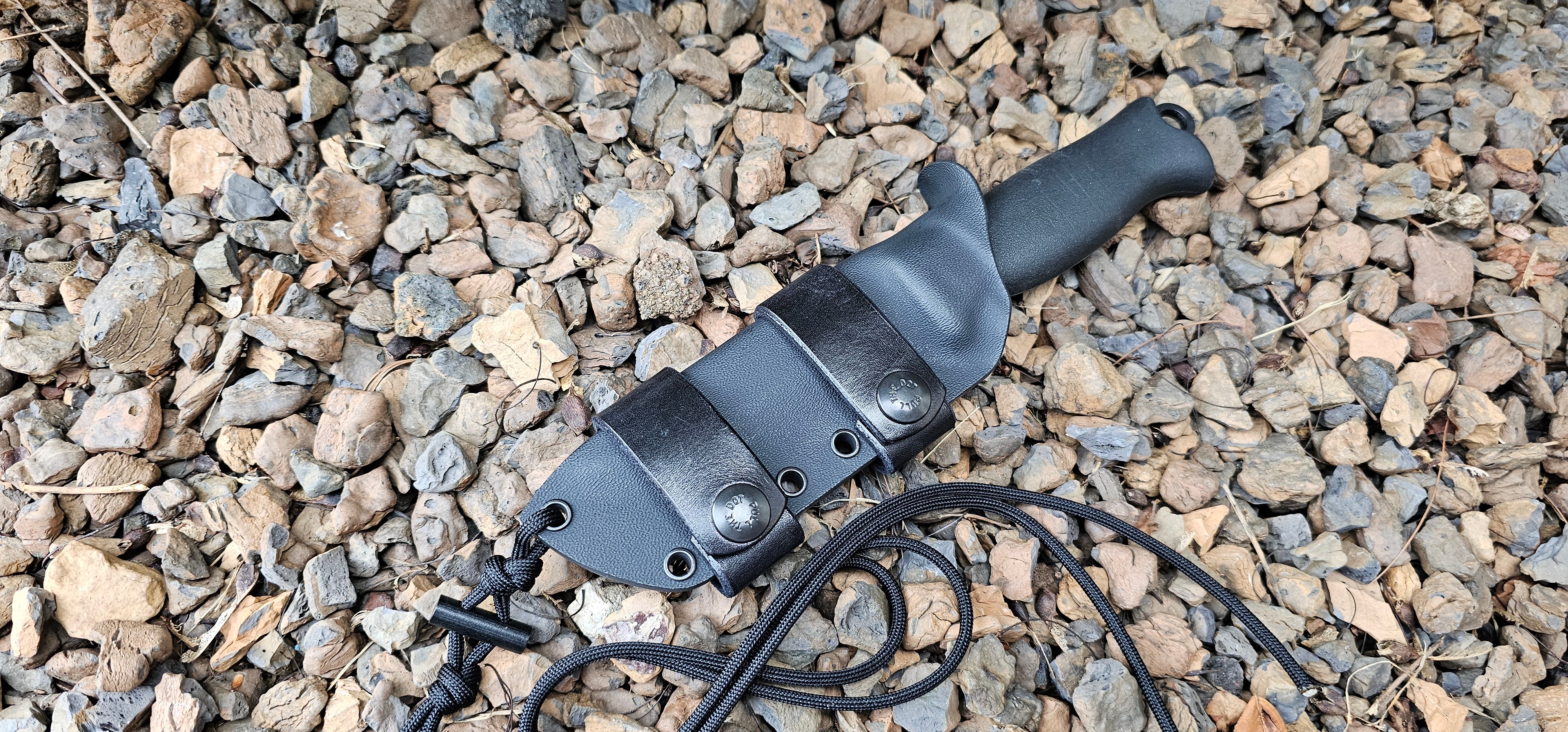 Terävä Jääkäripuukko 110 Custom Kydex, Scout,Neck strap, Mini Firestee