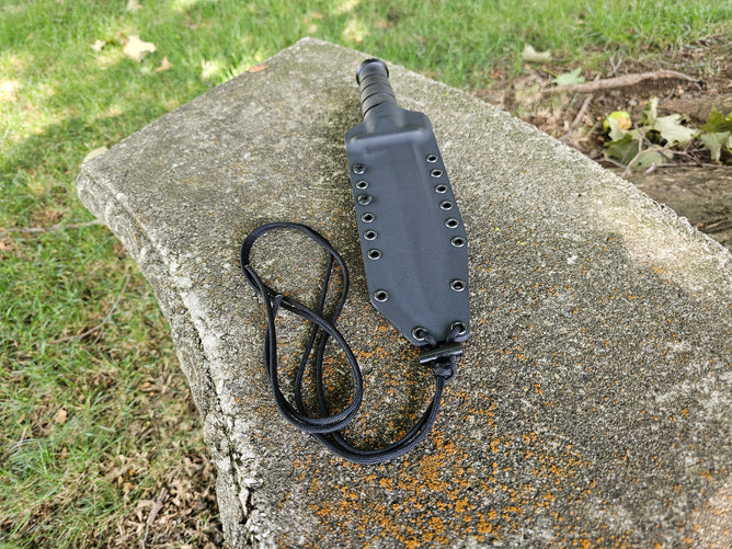 KA-BAR 1269 Custom Kydex Sheath, Dangler, Firesteel, Paracord Lanyard,