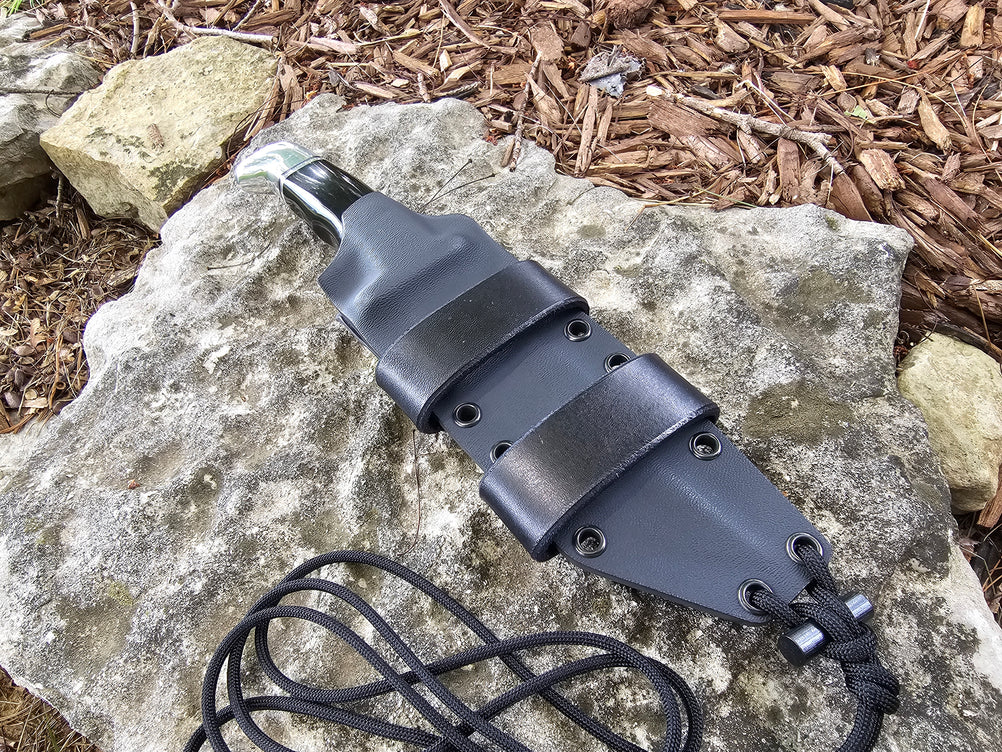 Buck 119 Custom Kydex,Scout Carry, Mini Firesteel, Lanyard