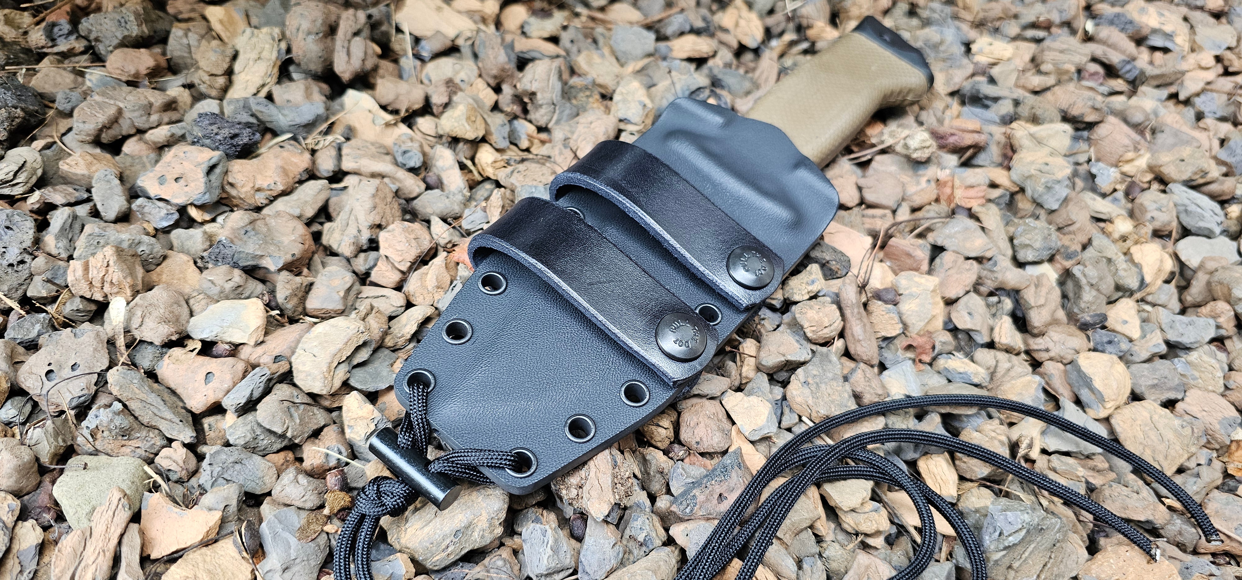 Gerber LMF II Infantry Survival Custom Kydex Sheath,Mini Firesteel, 55