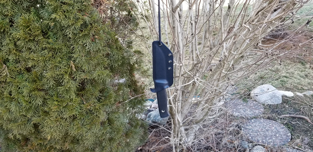 Fallkniven F1 custom Taco style kydex sheath w/ Paracord Necklace Lany