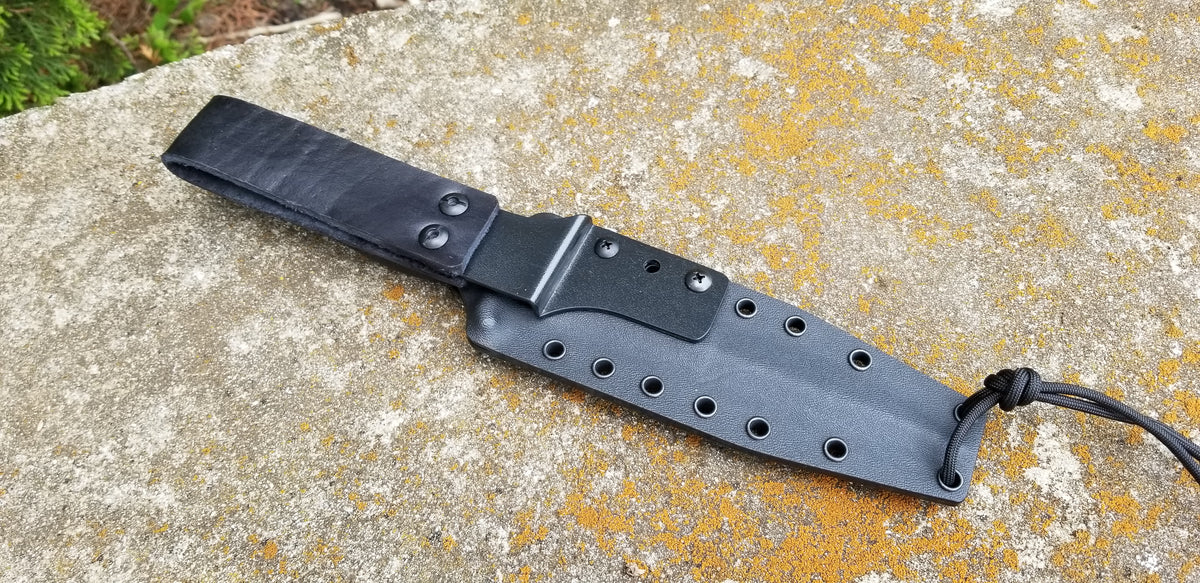 Gerber MARK II custom Pancake style kydex sheath & Leather Offset Belt