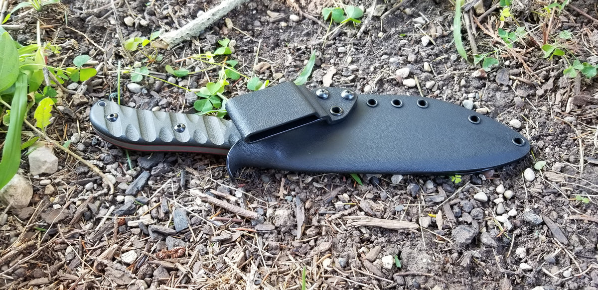 TOPS SILENT HERO custom Taco kydex sheath & canted beltloop