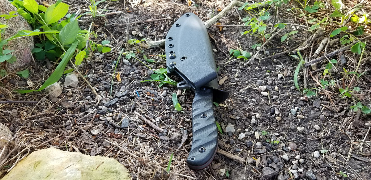 TOPS SILENT HERO custom Taco kydex sheath & canted beltloop
