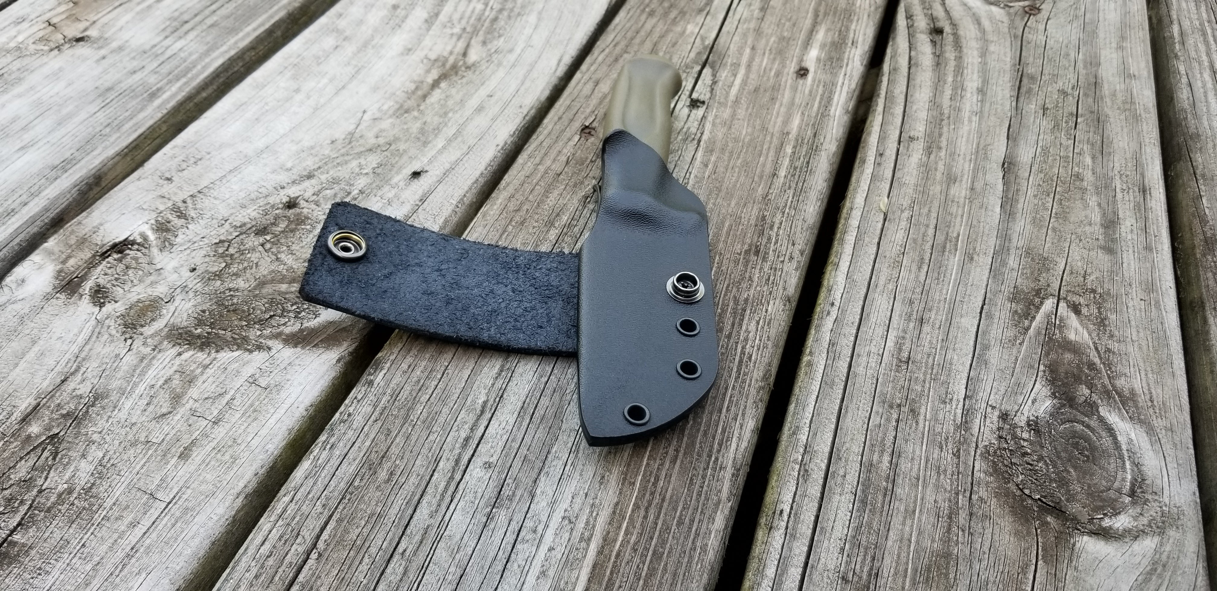 Mora Craftline Q 511 Taco style kydex sheath scout carry w/ 1 single s