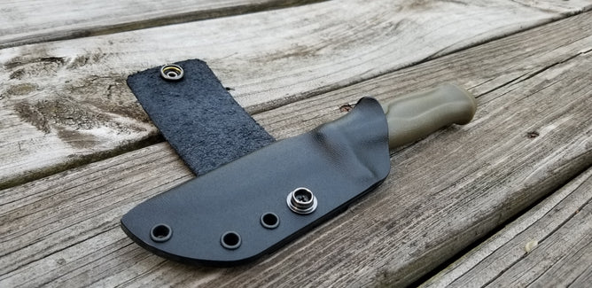 Mora Craftline Q 511 Taco style kydex sheath scout carry w/ 1 single s