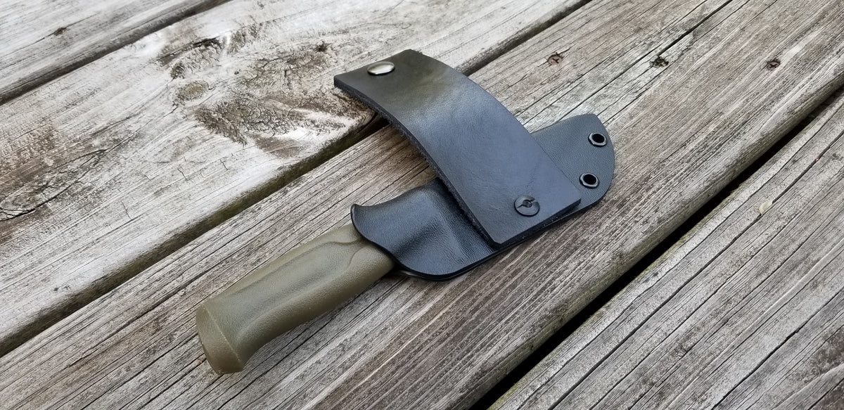 Mora Craftline Q 511 Taco style kydex sheath scout carry w/ 1 single s