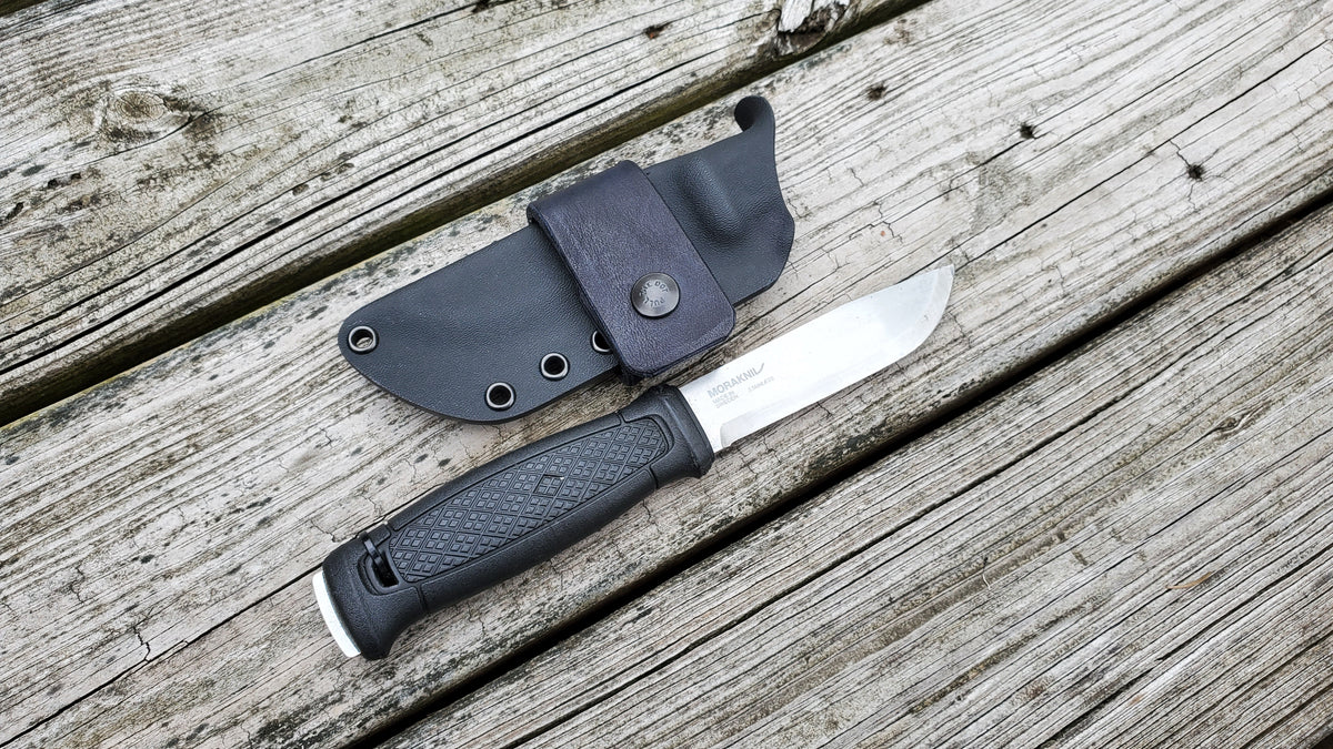Mora GARBERG Taco Style kydex with scout belt attachment 1 single leat