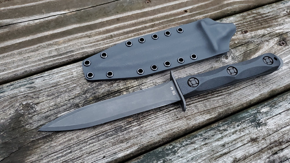 KA-BAR " EK 44 " custom Pancake style Kydex Sheath (sheath only)