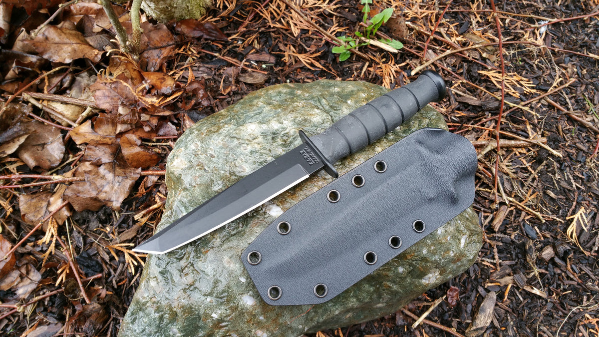KA-BAR Short Tanto custom kydex sheath in pancake style